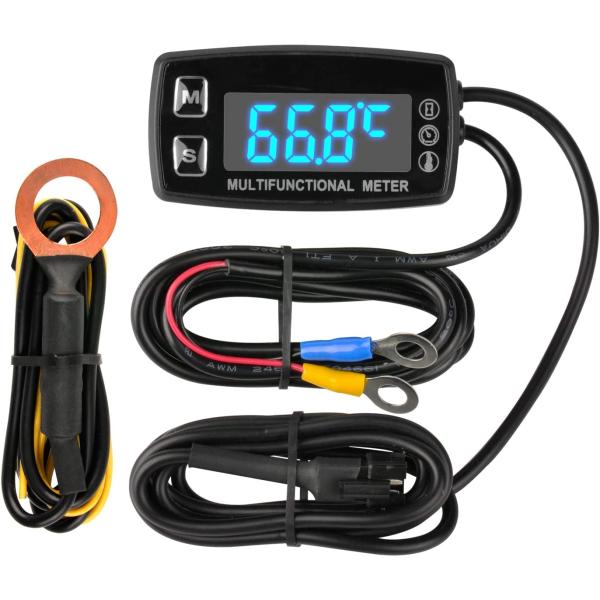 商品名Runleader Digital LED Engine Hour Meter,RPM &amp;Temperature Display,Maintenance Reminder,External Powered Operating ...