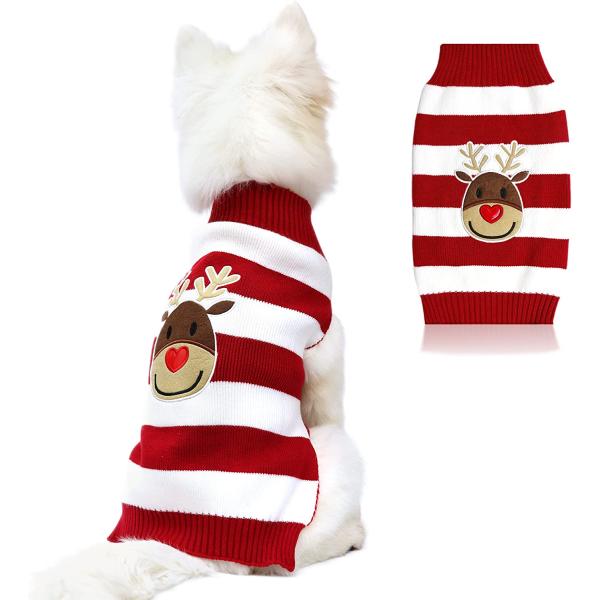 商品名NACOCO Dog Reindeer Sweaters Dog Sweaters New Year Christmas Pet Clothes for Small Dog and Cat (Red, X-Small)ブランド：NAC...