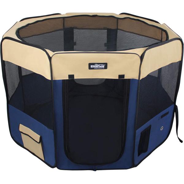 商品名EliteField 2-Door Soft Pet Playpen, Exercise Pen, Multiple Sizes and Colors Available for Dogs, Cats and Other Pets (...