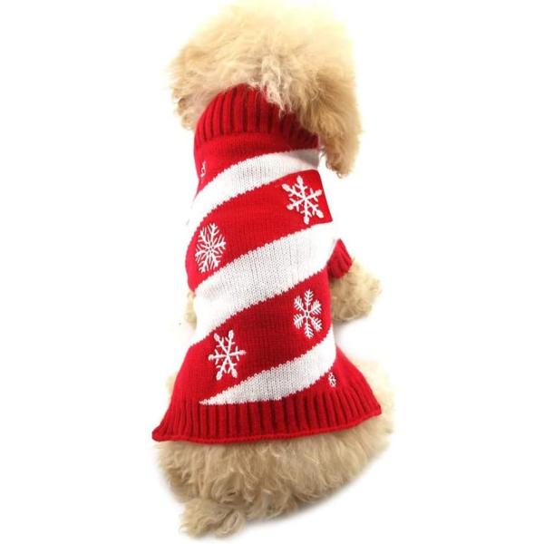 商品名NACOCO Dog Snow Sweaters Snowman Sweaters Xmas Dog Holiday Sweaters New Year Christmas Sweater Pet Clothes for Small ...