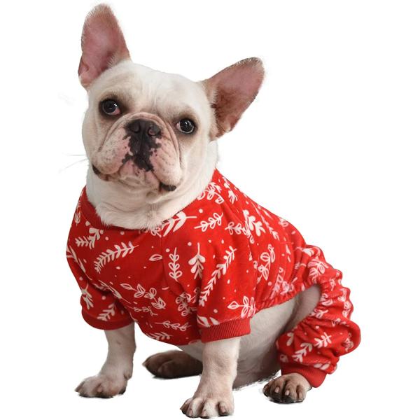 商品名CuteBone Dog Pajamas Christmas Tree Branches Dog Apparel Dog Jumpsuit Pet Clothes Pajamas P18XSブランド：CuteBone商品サイズ：X-S...