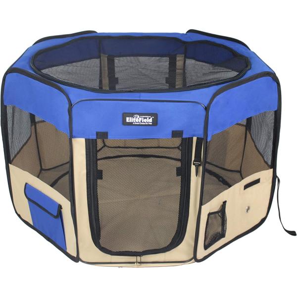 商品名EliteField 2-Door Soft Pet Playpen, Exercise Pen, Multiple Sizes and Colors Available for Dogs, Cats and Other Pets (...
