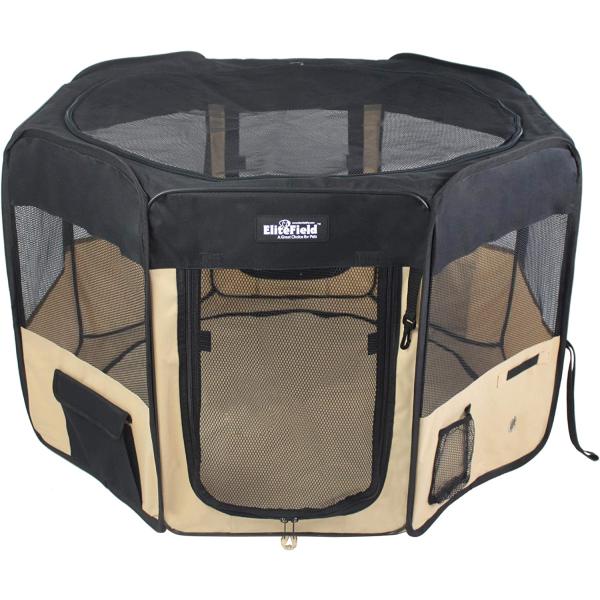 商品名EliteField 2-Door Soft Pet Playpen, Exercise Pen, Multiple Sizes and Colors Available for Dogs, Cats and Other Pets (...