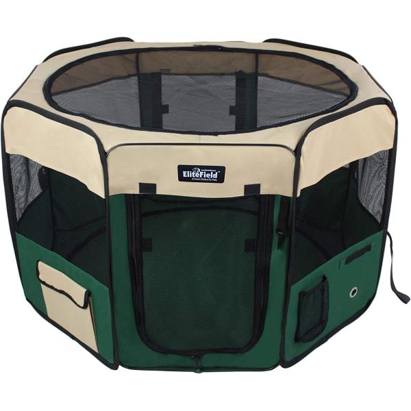 商品名EliteField 2-Door Soft Pet Playpen, Exercise Pen, Multiple Sizes and Colors Available for Dogs, Cats and Other Pets (...