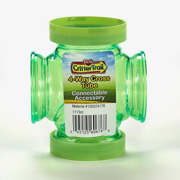 商品名Kaytee CritterTrail Fun-Nels Tube 4Way Crossブランド：Kaytee商品サイズ：3.5 in高さ：5.4 cm横幅：8.8 cm奥行：10.1 cm 商品番号：100524178色：Assor...