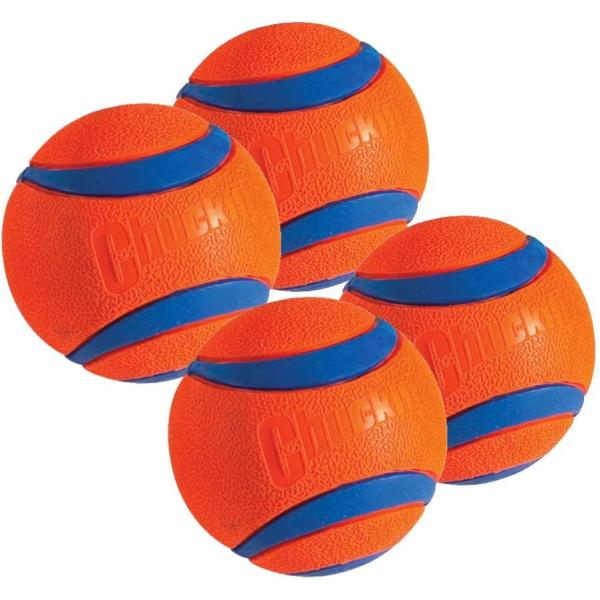 商品名Chuckit! Dog Fetch Toy ULTRA BALL Durable Rubber Fits Launcher LARGE 4 PACK4ブランド：Chuckit!商品サイズ：高さ：8.7 cm横幅：17.3 cm奥行：...