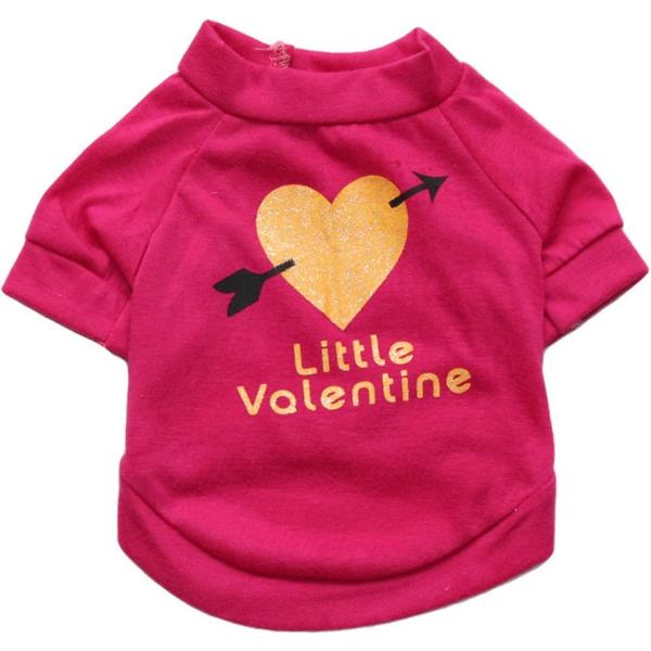 商品名Harikaji Pet Clothes, Little Valentine Printed T-Shirt Small Dogs Summer Vest Costume Cute Puppy Clothes Apparel for ...