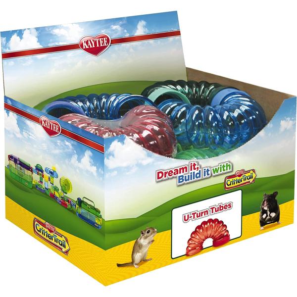 商品名Kaytee CritterTrail Fun-Nels U-Turnブランド：Kaytee商品サイズ：5.5"" x 3.25"" x 2.25""高さ：12.6 cm横幅：32.9 cm奥行：33.9 cm 商品番号：100524...