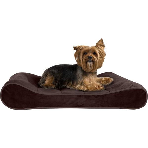 商品名Furhaven Medium Orthopedic Dog Bed Microvelvet Luxe Lounger w/ Removable Washable Cover - Espresso, Mediumブランド：Furhav...
