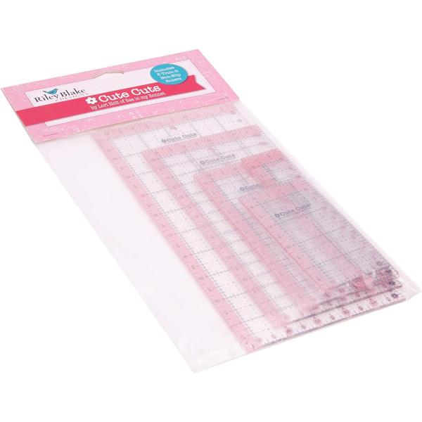 商品名Riley Blake Designs - Lori Holt キュートカット定規 - 長方形定規パック - 6個セットRiley Blake Designs - Cute Cut Ruler by Lori Holt - Recta...