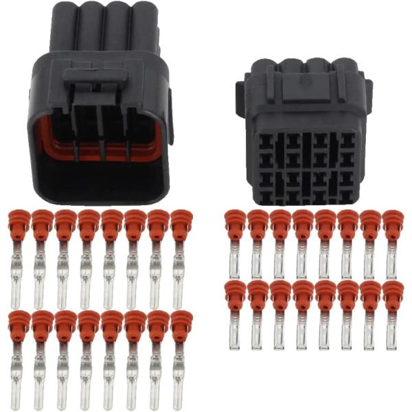 商品名5 Sets/Kits 16 Pin/Way Waterproof Electrical Wire Connector DJ7163Y-2.2-21/11 Male and female Automobile Connectorブラン...