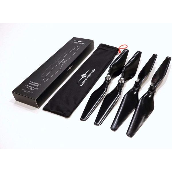 商品名：MA 3DR SOLO用アップグレード・プロペラ MR-SL-10x4.5 (黒）4本セットMaster Airscrew MAS Propellers for 3DR Solo in Black - x4 in Setブランド：M...