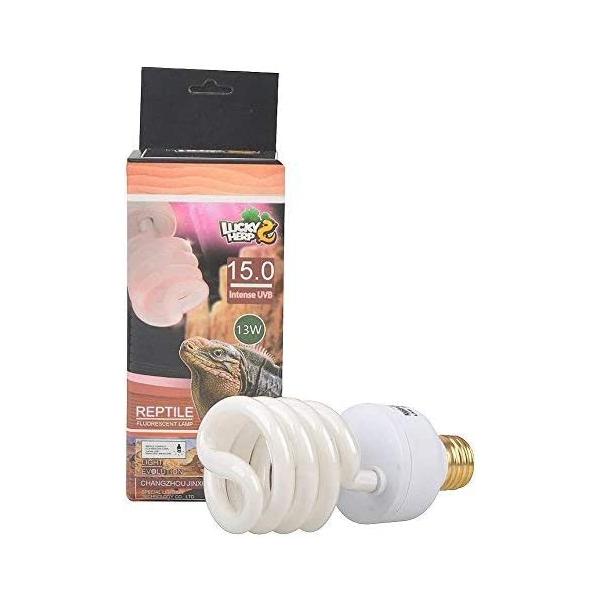 商品名LUCKY HERP 15.0 UVB Intense Fluorescent Terrarium Lamp,Reptile UB Bulb Light,Compact Bulb (13 Watt)ブランド：LUCKY HERP商品サ...