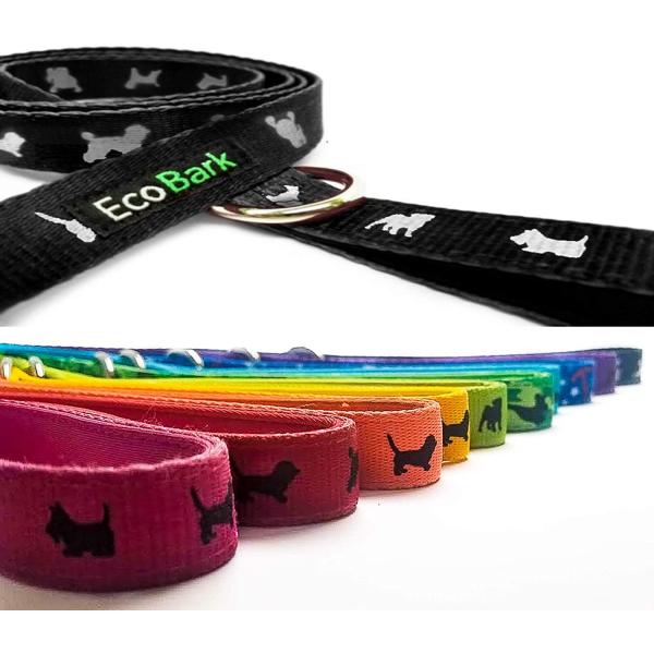 商品名EcoBark 犬用リード 5フィート ソフト 快適 リード パッド入りハンドル 強くて丈夫 小型犬、中型犬、大型犬用の訓練と引っ張り用 コントロール 犬のトレーニング 散歩 (ブラック)EcoBark Dog Leash - 5 F...