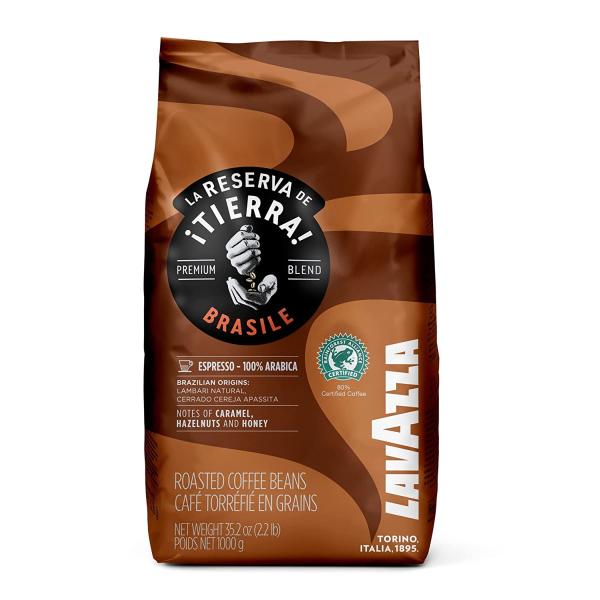 商品名Lavazza  TIERRA! Brasile 100% Arabica Whole Bean Espresso ,Aromatic notes of caramel, hazelnuts, honey and milk choco...