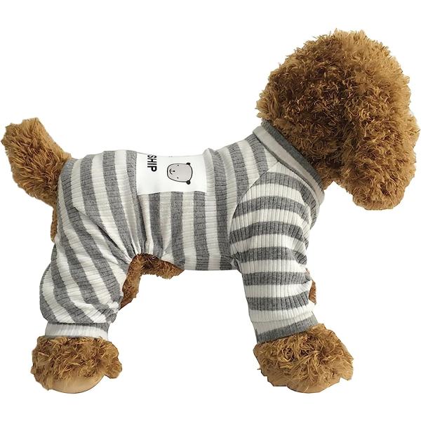 商品名EastCities 犬用服 小さな犬用 子犬 パジャマ 服 XL(Chest13.7"", Weight9-13.5 lbs) グレー AD068-9Dog PJS Clothes for Small Dogs Girl Puppy...