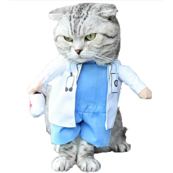 商品名Mikayoo Pet Dog Cat Halloween Costume Doctor Nurse Costume Dog Jeans Clothes Cat Funny Apperal Outfit UniformMikayoo ...