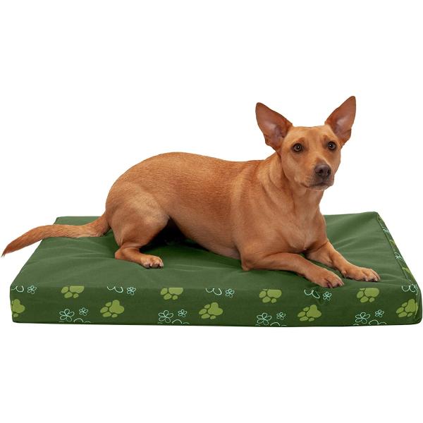 商品名Furhaven Medium Memory Foam Dog Bed Water-Resistant Indoor/Outdoor Garden Print Mattress w/ Removable Washable Cover ...