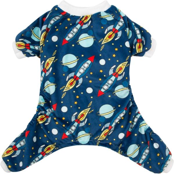 商品名CuteBone 犬 パジャマ ワンジー ペット服 ジャンプスーツ アパレル ソフトパジャマ XS (Chest Girth12.5'') P16XSCuteBone Rocket Dog Pjs XS Onesies Pet Clo...