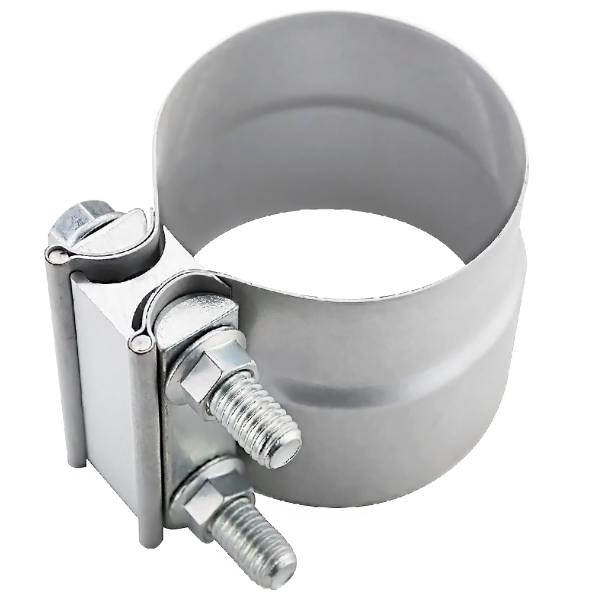 商品名: Roadformer 2.75インチ ラップジョイント エキゾーストバンドクランプ プリフォーム アルミメッキ スチール ROADFORMER 2.75" Lap Joint Exhaust Band Clamp Preforme...