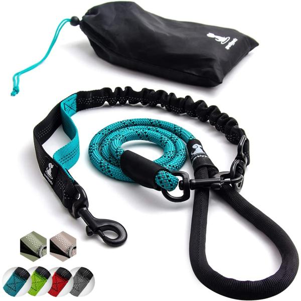 商品名猫 猫用 ハーネス 抜けないHeavy Duty Rope Bungee Leash for Large and Medium Dogs with Anti-Pull for Shock Absorption - No Slip Re...
