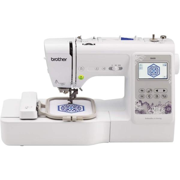 商品名Brother SE600 Sewing and Embroidery Machine, 80 Designs, 103 Built-In Stitches, Computerized, 4"" x 4"" Hoop Area, 3....