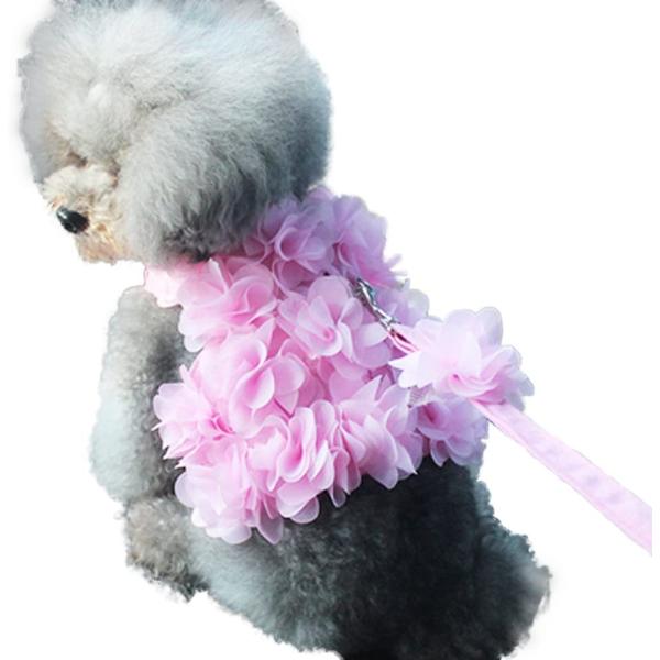 商品名NACOCO Dog Flower Harness Waking Vest Harness with Pet Leash for Halloween Cat Puppy Girl (L)ブランド：NACOCO商品サイズ：Large高さ...