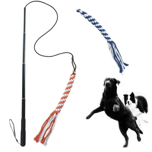 商品名ASOCEA Dog Extendable Teaser Wand Pet Flirt Stick Pole Puppy Chasing Tail Interactive Toy for Small Medium Large Dogs...