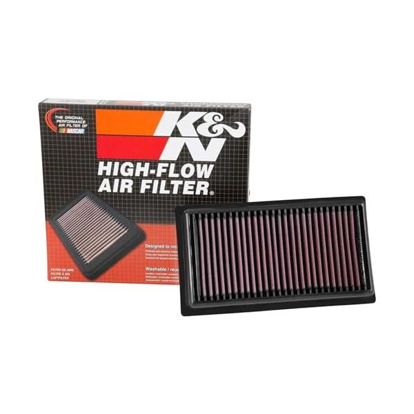 商品名:  K&amp;N High-Flow Original Lifetime Engine Air Filter: Increase Power: Premium, Washable: Compatible with 2017-202...