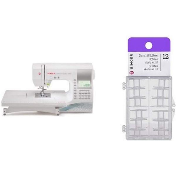 商品名SINGER 9960 Quantum Stylist 600-Stitch Computerized Sewing Machine with Extension Table, Bonus Accessories and Hard C...