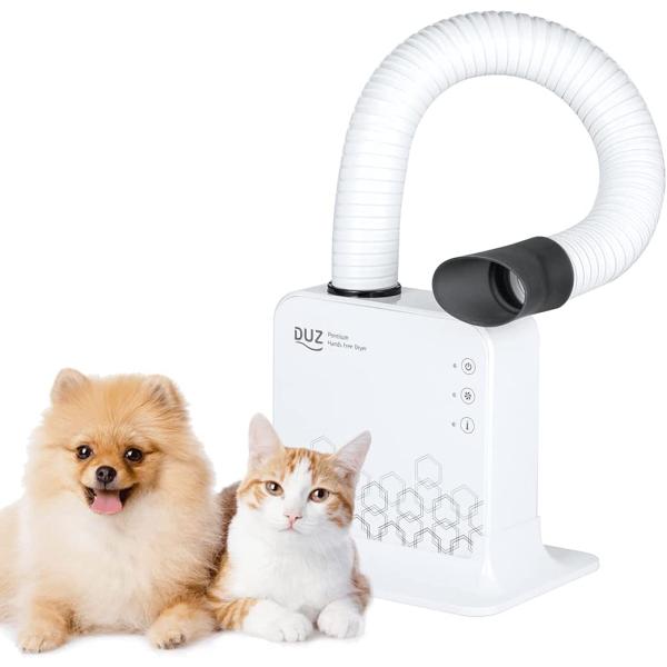 <b>商品名</b>DUZ V2 hands free pet grooming dryer for cats and dogs: Safe &amp; easy drying tool after bath, Qu...