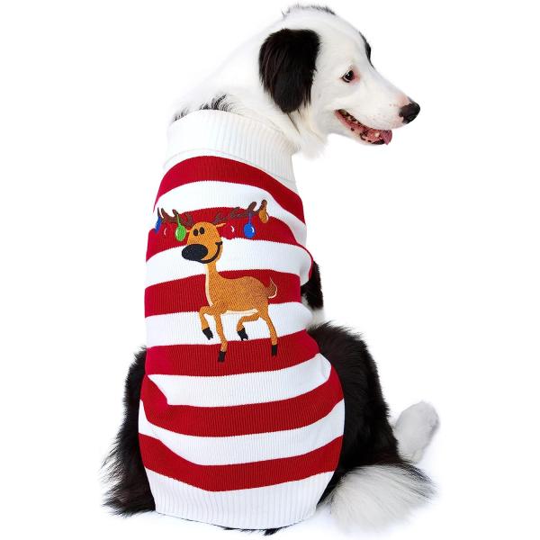 商品名NACOCO Dog Sweater Pet Christmas Elk Bells Sweaters Halloween Reindeer for Small Dog and Cat (XS, Red)ブランド：NACOCO商品サイ...