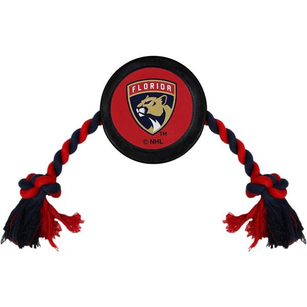 商品名NHL Florida Panthers Puck Toy for Dogs &amp; Cats. Play Hockey with Your Pet with This Licensed Dog Tough Toy Reward!...