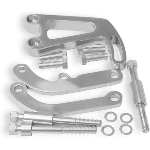 商品名DEMOTOR PERFORMANCE SBC Chevy 327 350 383 アルミニウム パワーステアリングブラケット LWP用DEMOTOR PERFORMANCE For SBC Chevy 327 350 383 Alu...