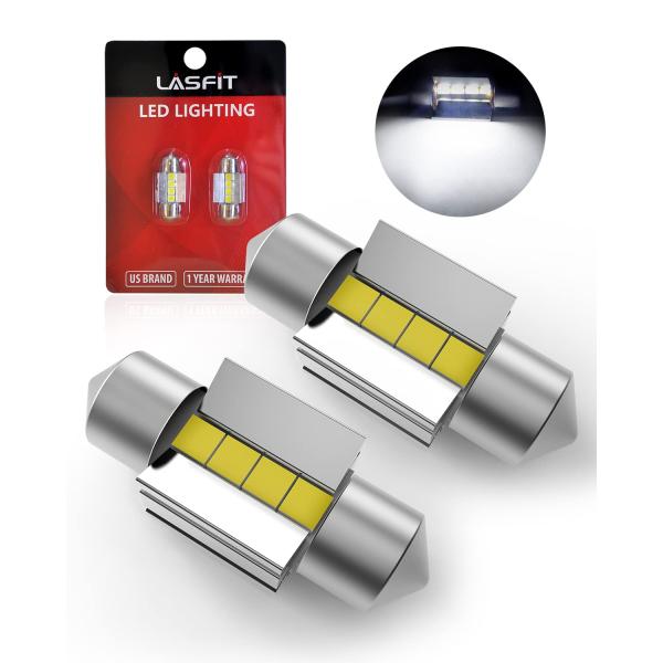 商品名: LASFIT 31mm LED フェストーン 30mm DE3175 DE3021 6428 DE3022 DE3023 電球 カンバス エラーフリー 400LM 6000K 非常に明るい ドームマップドア インテリアドア トラン...