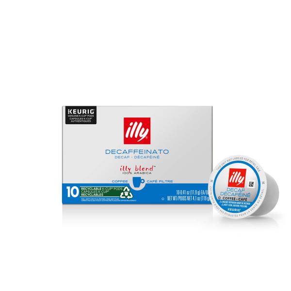 商品名illy Coffee, Rich and Balanced, Classico Decaffeinated Coffee K-Cups, Made with 100% Arabica Coffee, All-Natural, No ...