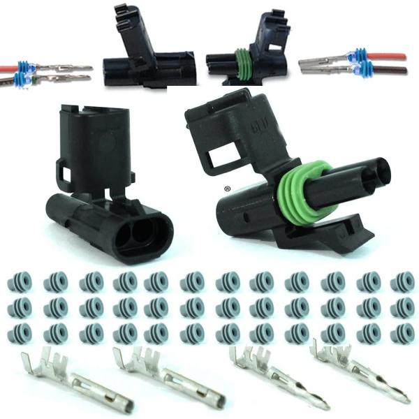 商品名Delphi Packard 12 Completed Set (2 Circuits) Weatherpack, Waterproof, Terminal Kit 14, 16 AWGブランド：Delphi Connection S...
