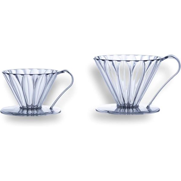 商品名三洋産業 CAFEC フラワードリッパー (樹脂) cup4 クリア PFD-4CAFEC Sanyo PFD-4 Flower Dripper, CUP 4 Clearブランド：CAFEC商品サイズ：高さ：12.2 cm横幅：12....