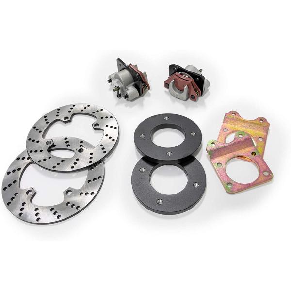 商品名SuperATV フロントディスクブレーキ変換キット ホンダフォアマン 400 / 450 (すべての年式) | DIY取り付け | 焼結ブロンズパッド 長寿命 | 溶接や改造なし | ストックドラムブレーキの交換SuperATV F...