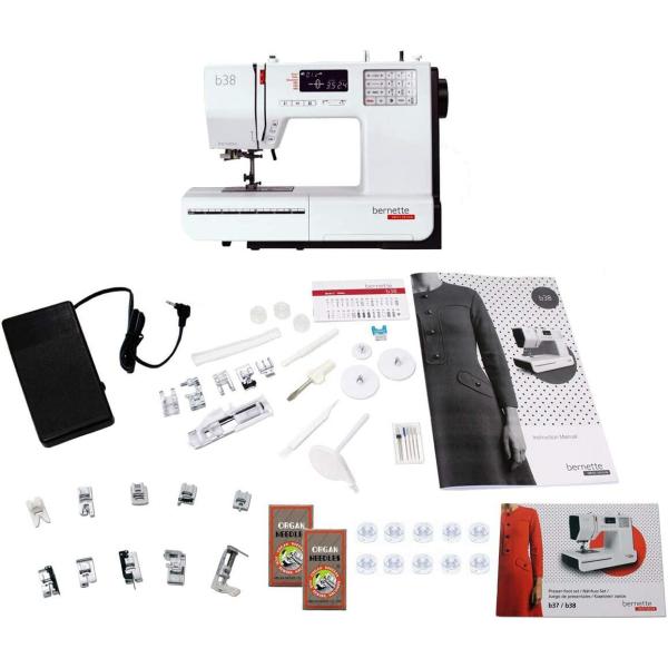 商品名Bernette 38 スイスデザイン コンピューター裁縫機 ボーナスバンドル付きBernette 38 Swiss Design Computerized Sewing Machine with Bonus Bundleブランド：B...