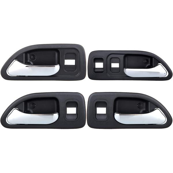 商品名ECCPP Door Handles Chrome Interior Inside Inner Front Rear Driver Passenger Side for 1994 1995 1996 1997 for Honda fo...