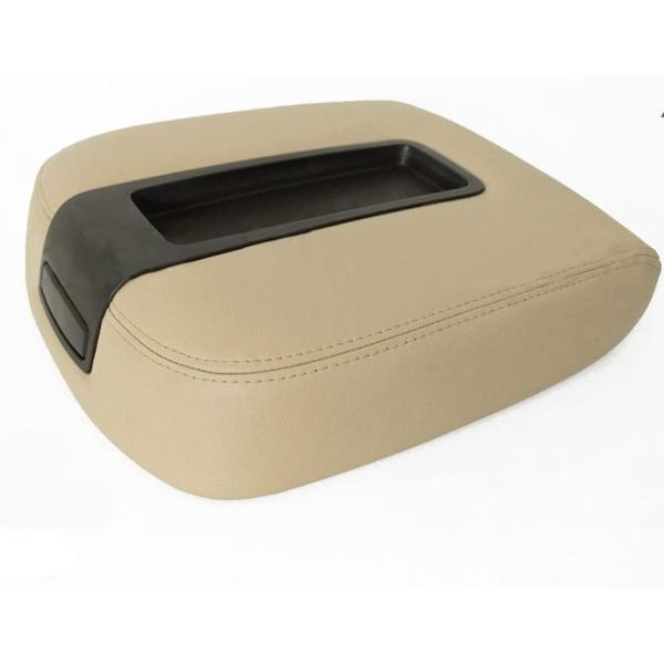 商品名Motosupply 快適アームレスト センターコンソール レザー Chevy Tahoe、Suburban、Escalade 07-13用 タンMotosupply Comfortable Armrest Center Consol...