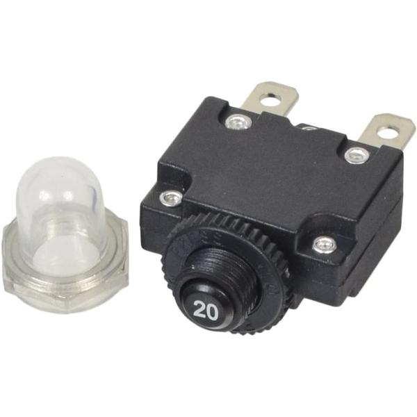 商品名Monster Motion 32VDC 125/250VAC Push-Button Reset Circuit Breaker with 1/4"" Tab Terminals (20 Amp)ブランド：Monster Motio...