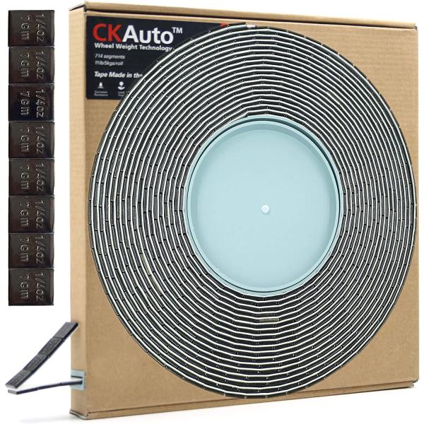 商品名CKAuto 0.25オンスセット ホイールウェイト粘着スティック付き 米国品質 1 Roll 1/4oz Black ブラック CKsafeRWW005BlackCKAuto 0.25oz, Black, Adhesive Stic...
