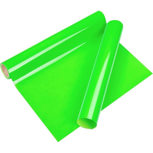 商品名VINYL FROG 熱転写ラバーシート アイロンプリントシートグリーン(蛍光緑) 155cm×30.5cmVINYL FROG Heat Transfer Vinyl Roll HTV Vinyl - 12""x5ft Neon G...