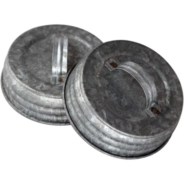 商品名(Regular Mouth) - Galvanised Canister Handle Lid For Mason, Canning Jars (4 Pack, Regular Mouth)4 Pack Regular Mouth ...