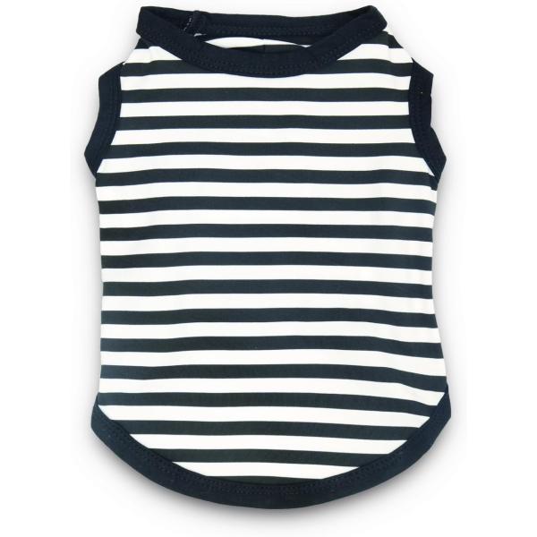 商品名DroolingDog Small Dog Shirts Puppy Clothes Boy Striped T Shirt for Small Dogs T-Shirt Breathable Cat Clothesブランド：Droo...