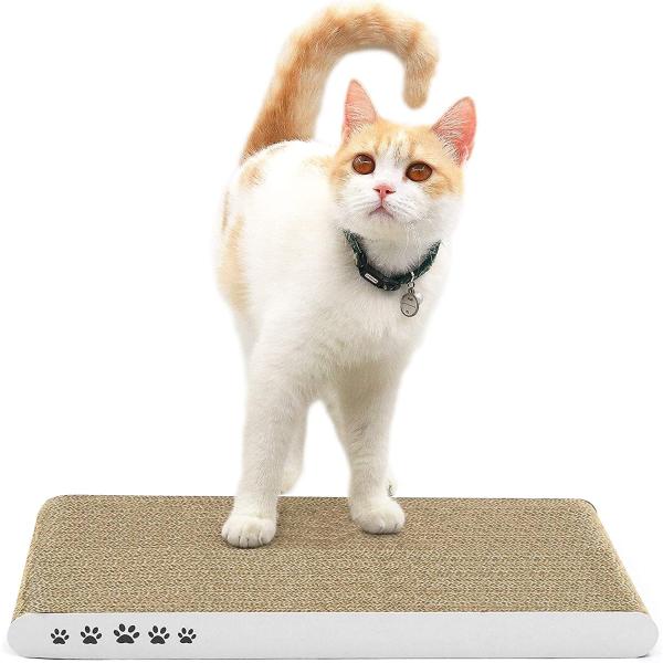 商品名Conlun42*20*3cmまっすぐな白い猫のスクラッチャーCLN-MZB-PB-JPCoching Cat Scratcher Cardboard Cat Scratch Pad with Premium Scratch Text...
