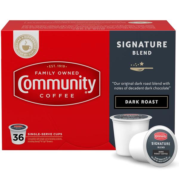 商品名Community Coffee Signature Blend 36 Count Coffee Pods, Dark Roast, Compatible with Keurig 2.0 K-Cup Brewers, 36 Count...