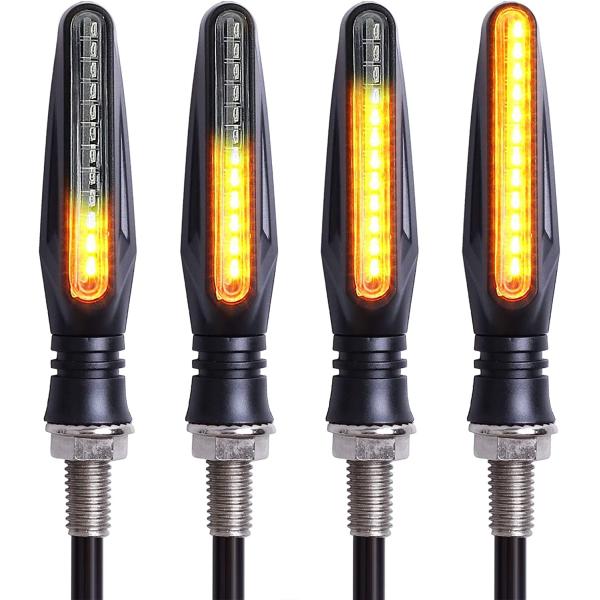 商品名Kinstecks 4PCS Motorcycle Indicators Flowing Turn Signal Lights Motorbike Turning Indicators 12V 12 LEDs Bulbsブランド：Ki...